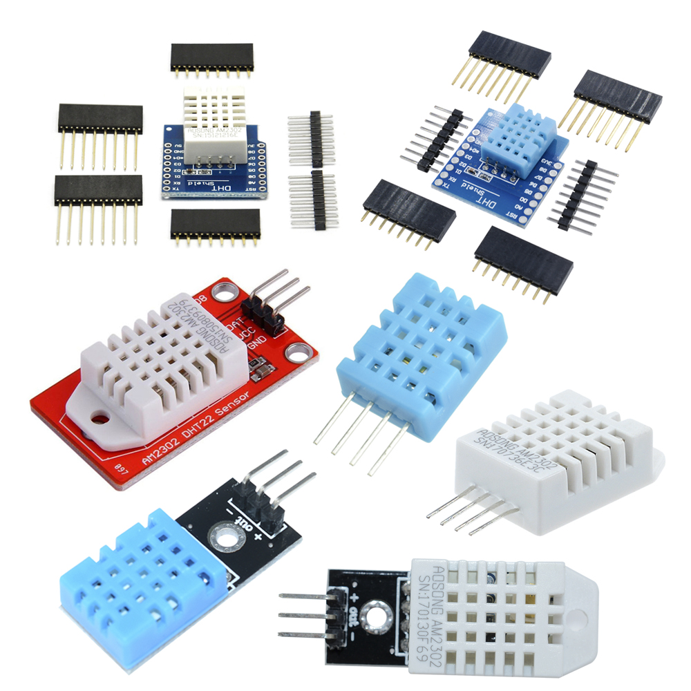 DHT11/12/22 AM2302 Temperature&Humidity Sensor Module Replace SHT11/15 ...