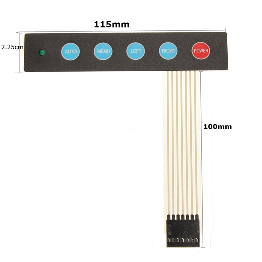 1x5 Matrix Array 5keys Membrane Switch Control Keypad Keyboard For Arduino Ebay 3027