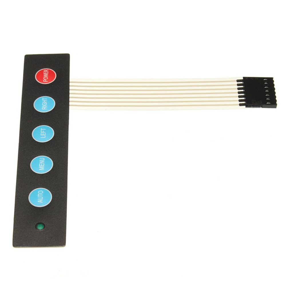 1x5 Matrix Array 5keys Membrane Switch Control Keypad Keyboard For Arduino Ebay