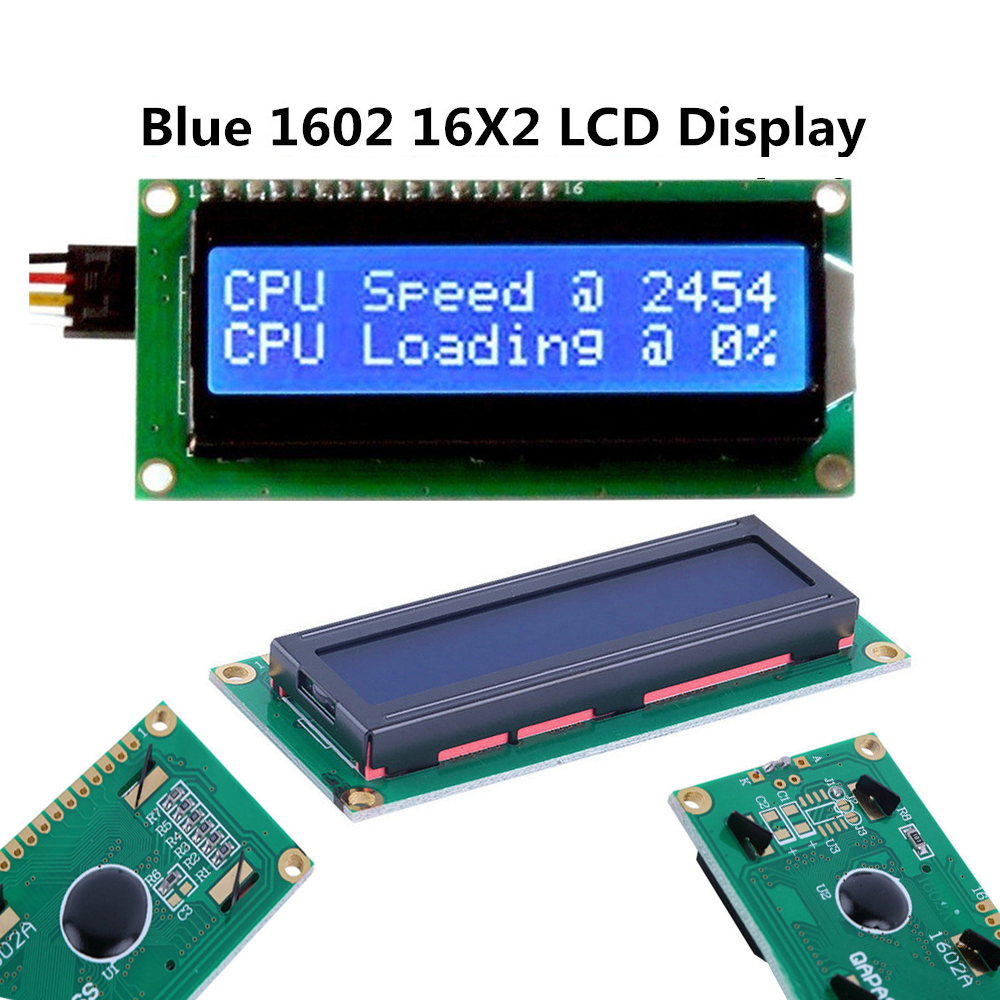1/2/5/10PCS 1602 16x2 Character LCD Module HD44780 Controller Blue For ...