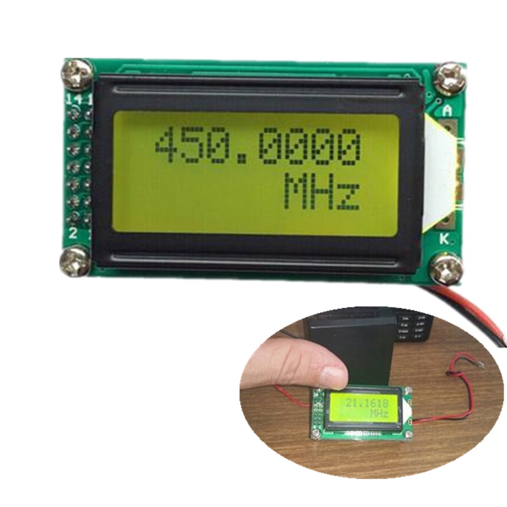 1Hz-50MHz 1MHz-1.1GHz Frequency Counter Crystal Oscillator Tester meter ...