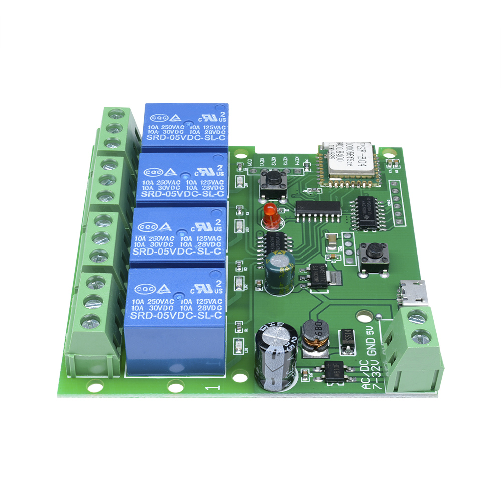 DC 5V 4-Way WiFi Wireless Delay Relay Switch APP Remote Control for ...