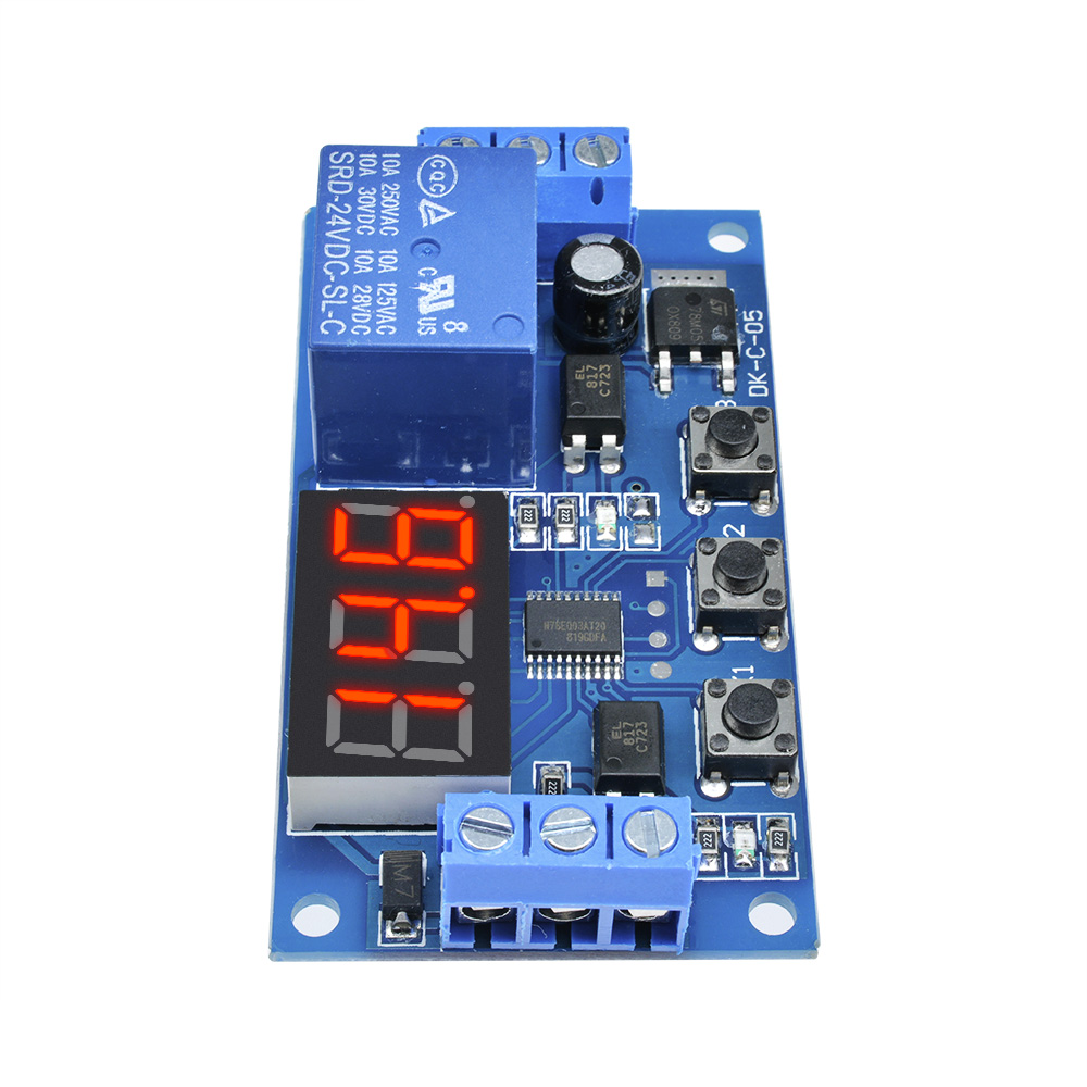Digital LED Trigger Delay Time Cycle Timer Control Switch Relay Module ...