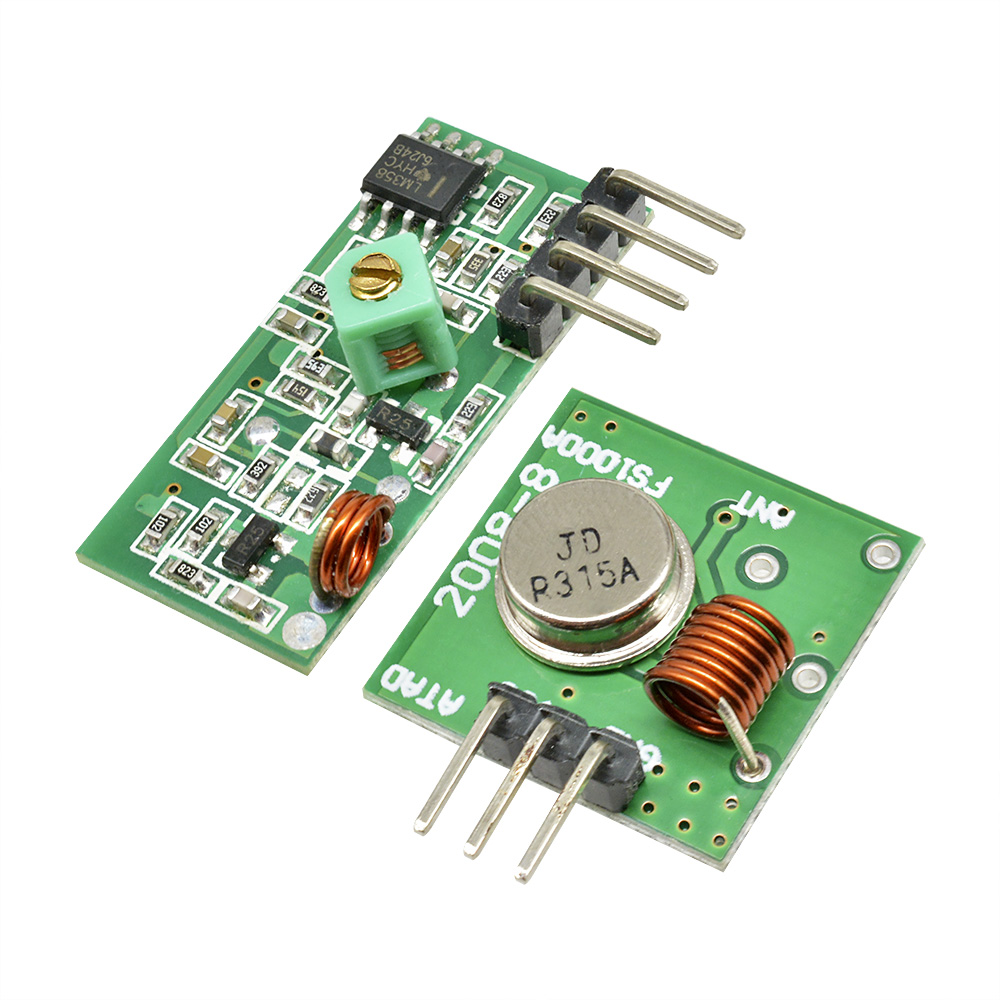 5Pcs 315Mhz RF Transmitter & Receiver Wireless Module for Arduino ...