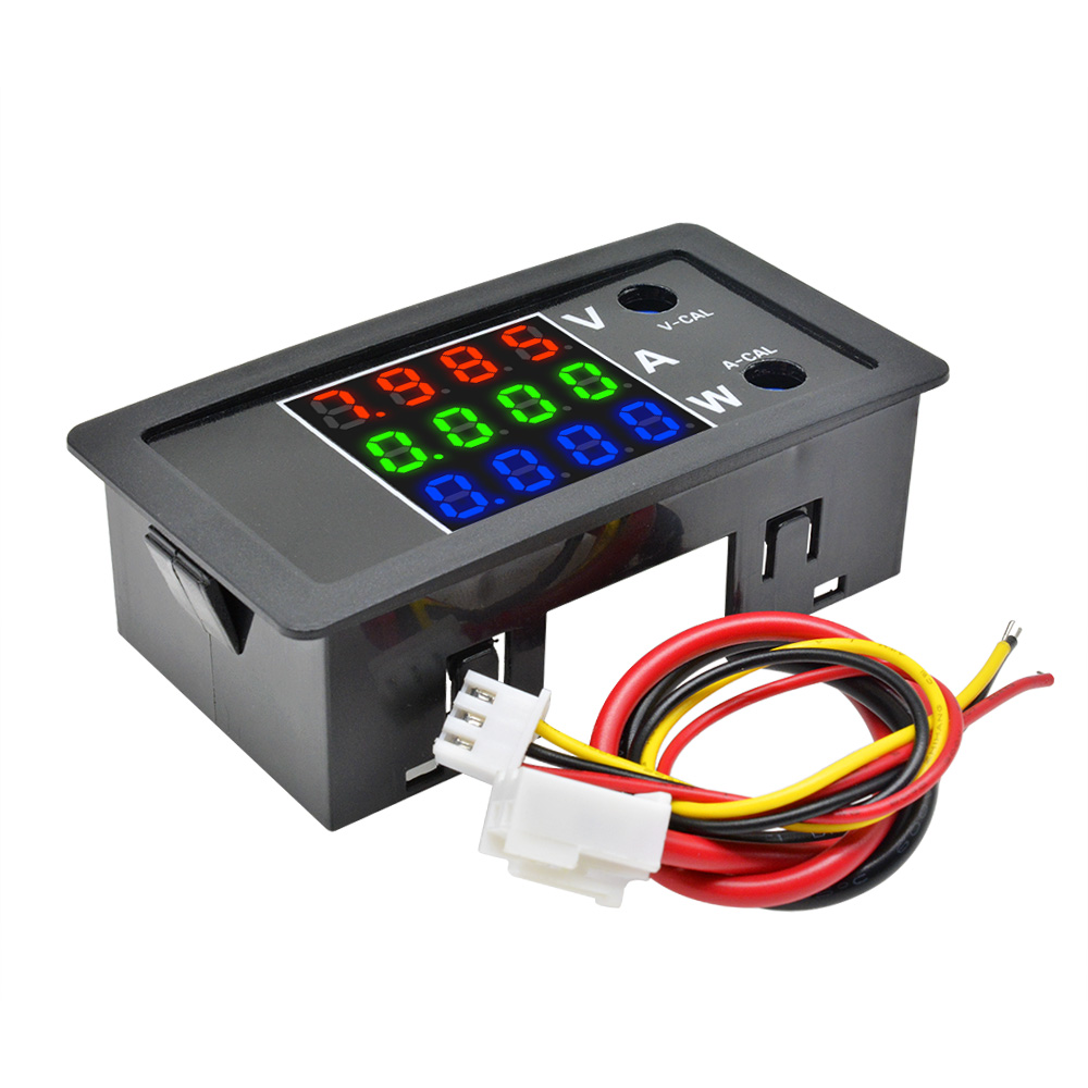 Digital DC 0-100V 10A 4-Bit LED Voltmeter Ammeter Power Volt Current Amp Meter | eBay
