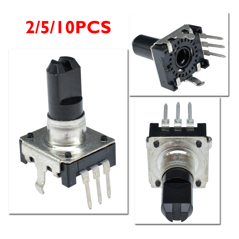 2/5/10PCS EC12 Rotary Encoder Audio Digital Potentiometer 5mm Handle | eBay