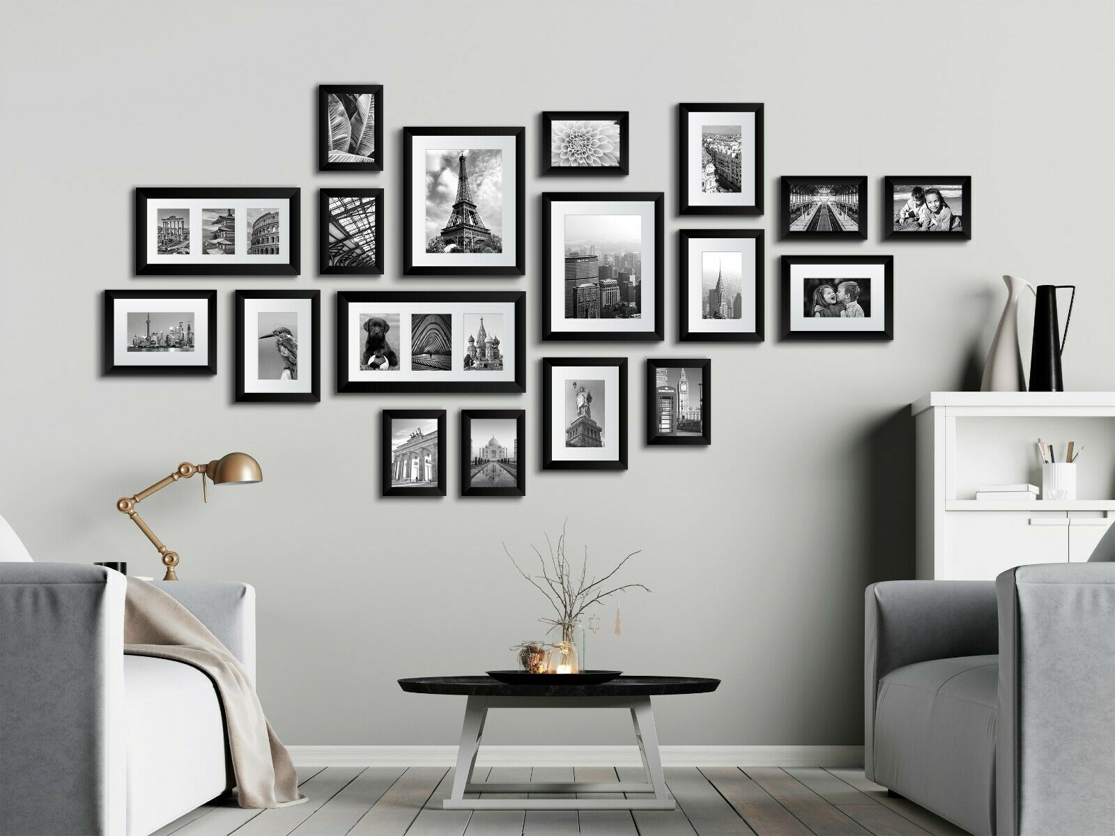 Large Photo Collage Large Set 23Pcs Photos Multi Picture Frame 