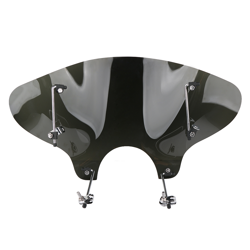 Motorcycle Windshield Windscreen With Mounting Kits Universal For ...