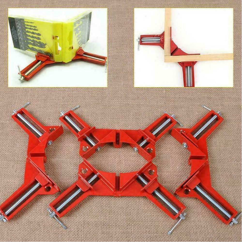 4PCS Metal Handle 90 Degree Right Angle Clamp Photo Frame Corner ...