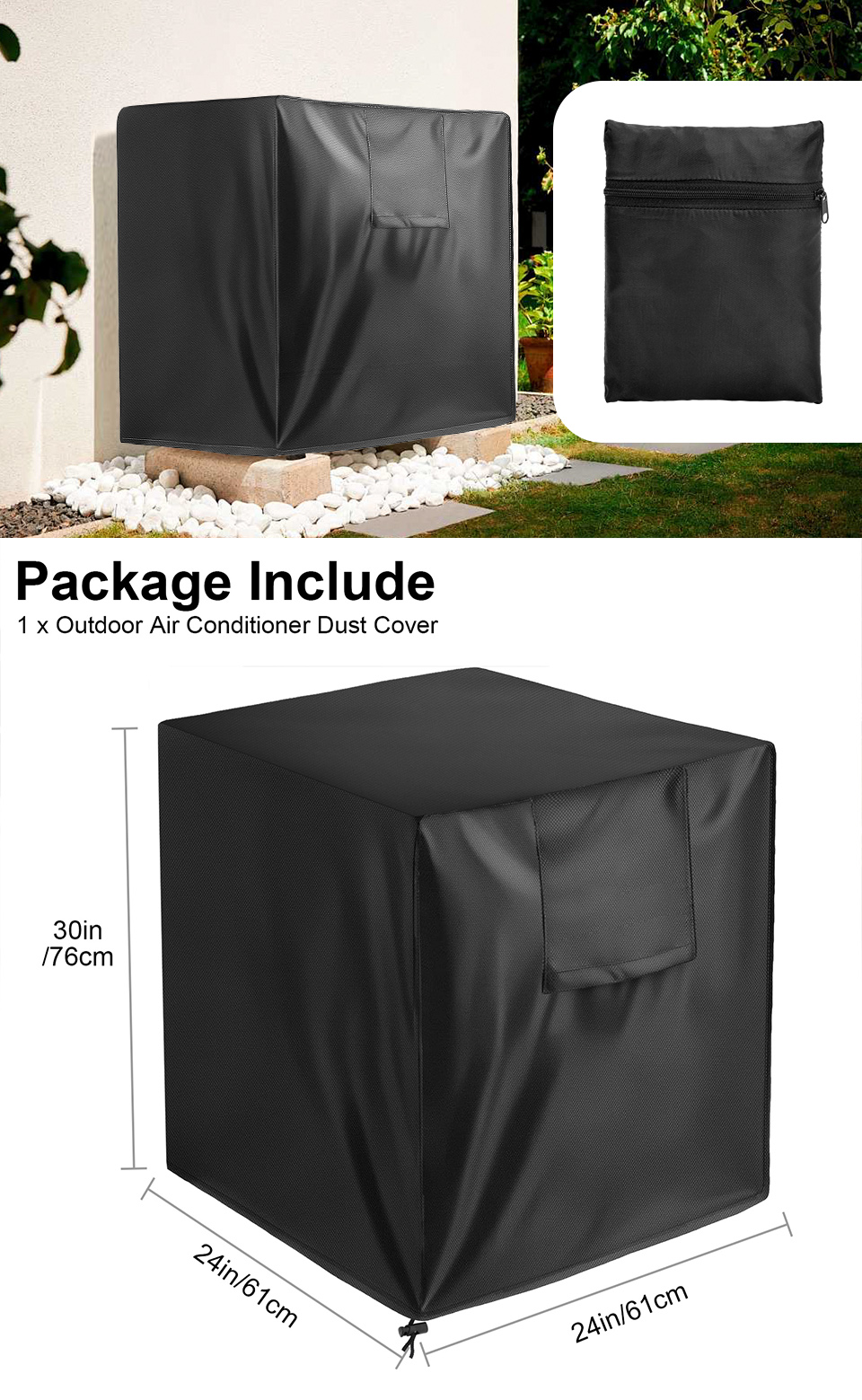 Heavy Duty Air Conditioner Cover, Central AC Outdoor Waterproof ...