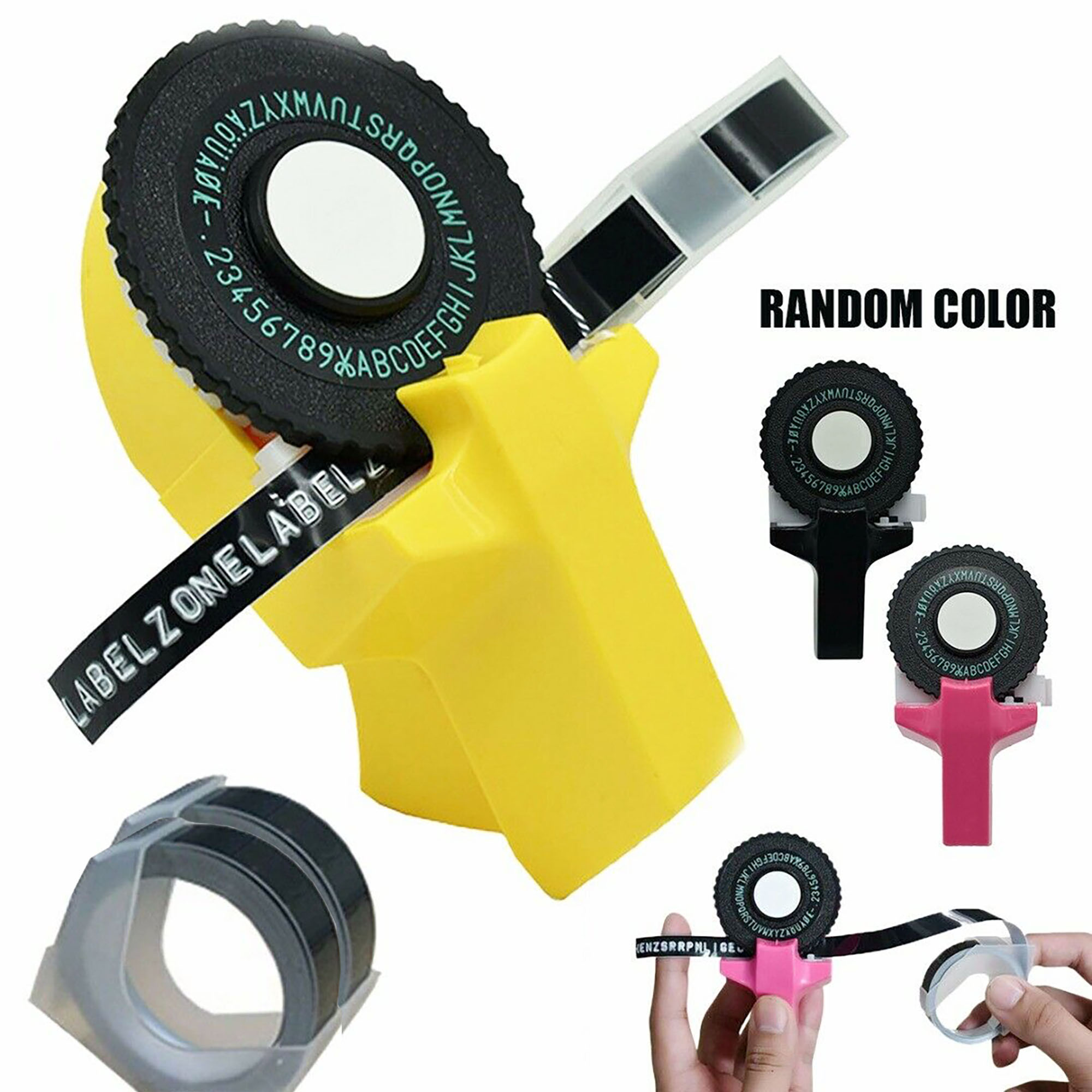 DIY Manual Embossing Label Maker Letters Numbers Printer Tape-cutting ...