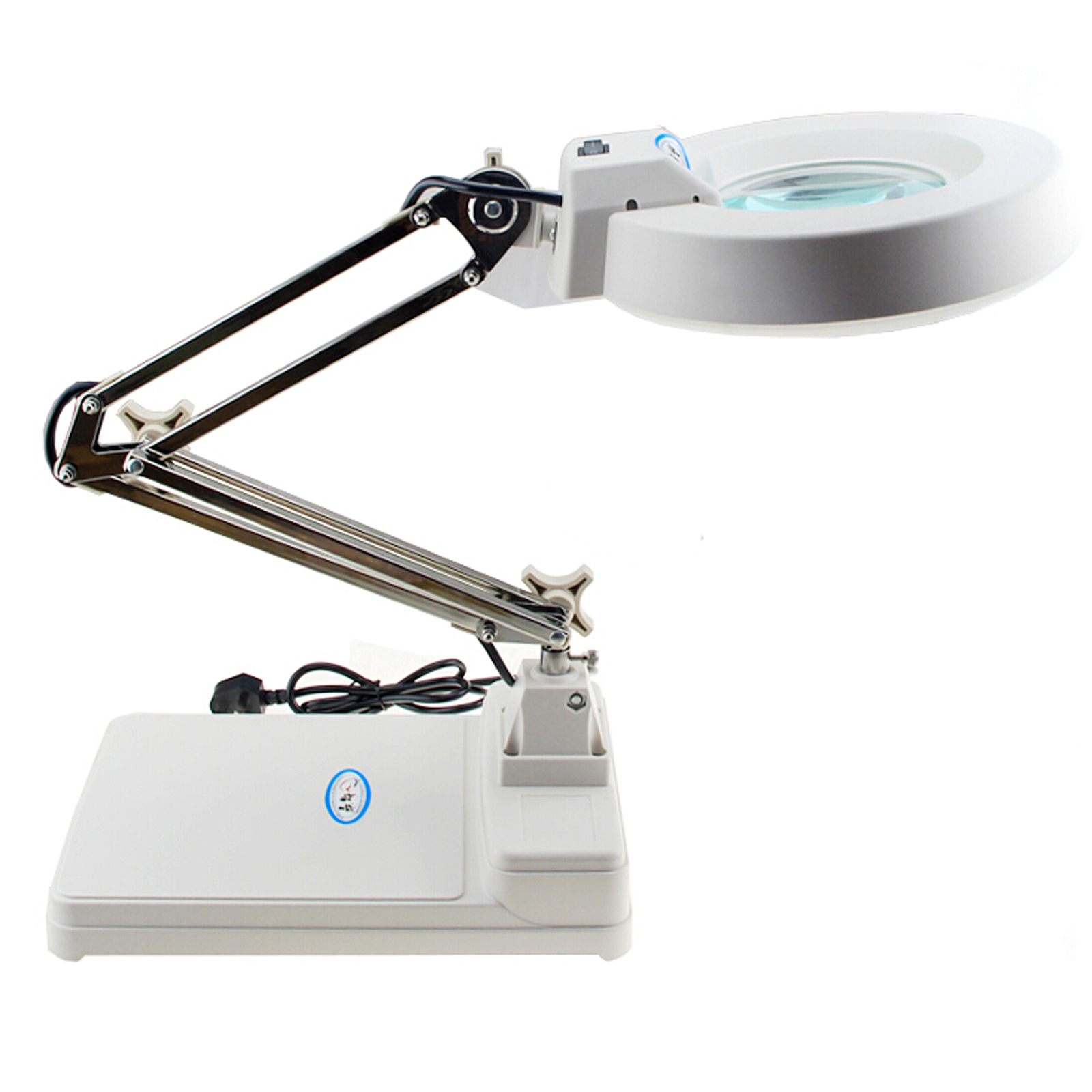 White LED Desk Table Adjustable Arm Magnifier Lamp Light 10X White LED Desk Table Adjustable Arm Magnifier Lamp Light 10X