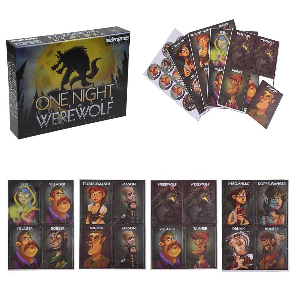 One Night Ultimate Werewolf Card Set Daybreak Party Board Game New In ...