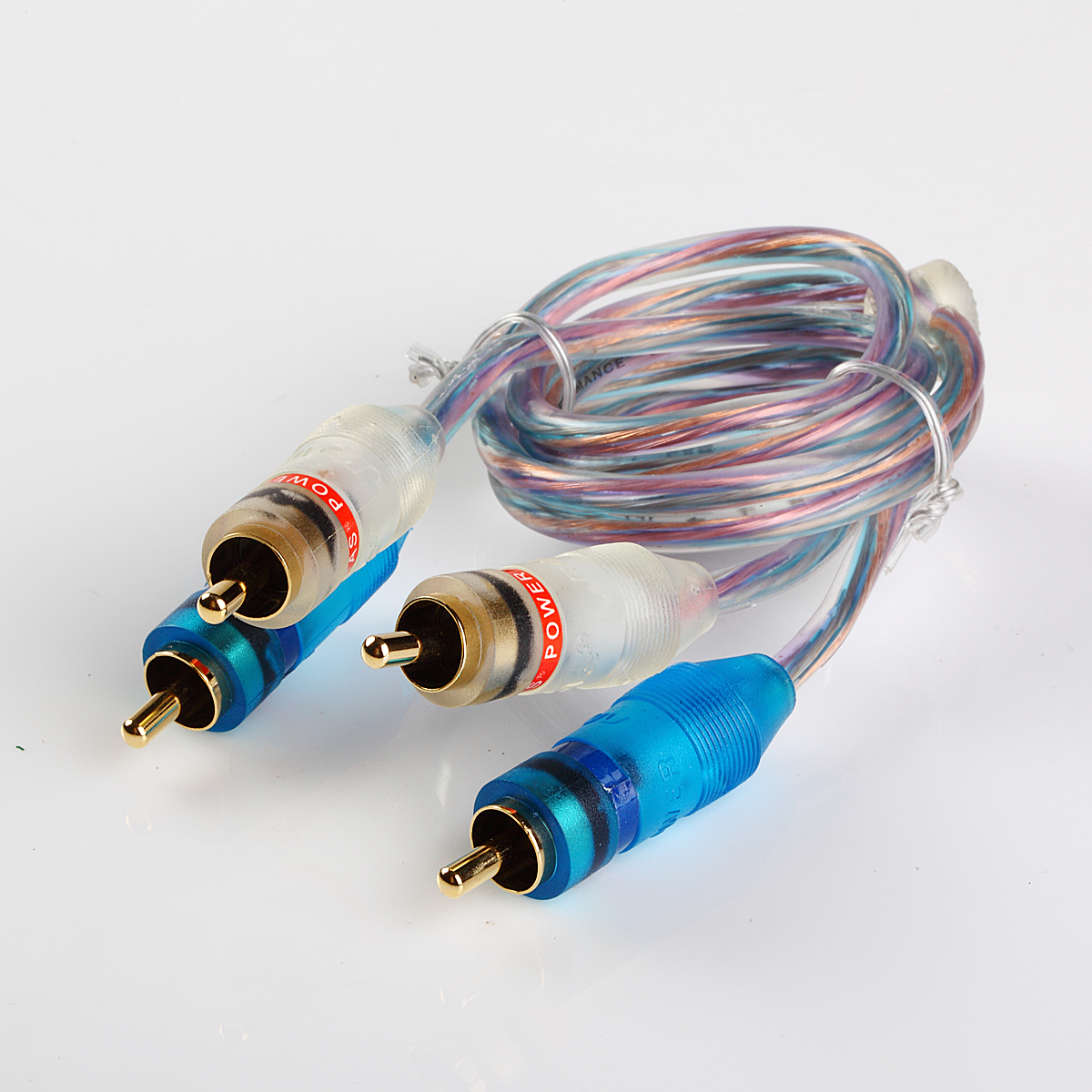 1.5ft Gold Plated 1.5' RCA Blue Wire No Noise Video 2 Male To Male ...