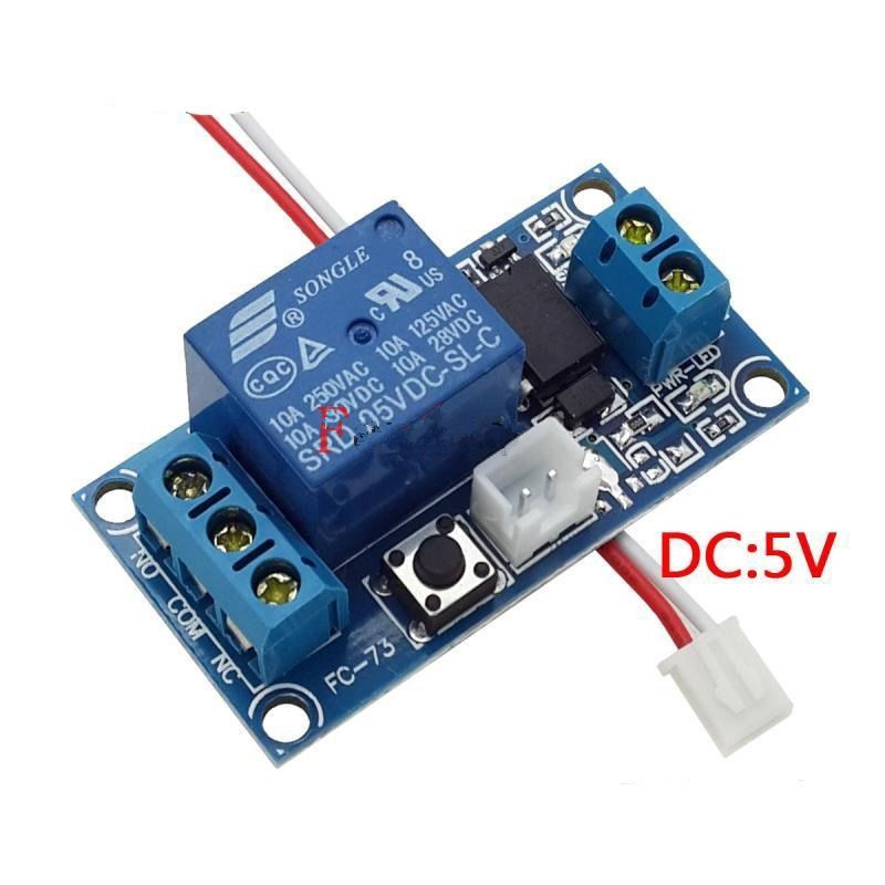 DC 5V 12V 24V 1-Channel Latching Relay Module With Touch Bistable ...