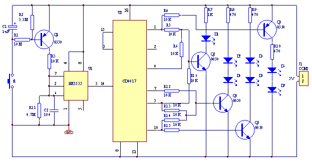 electronic dice circuit
