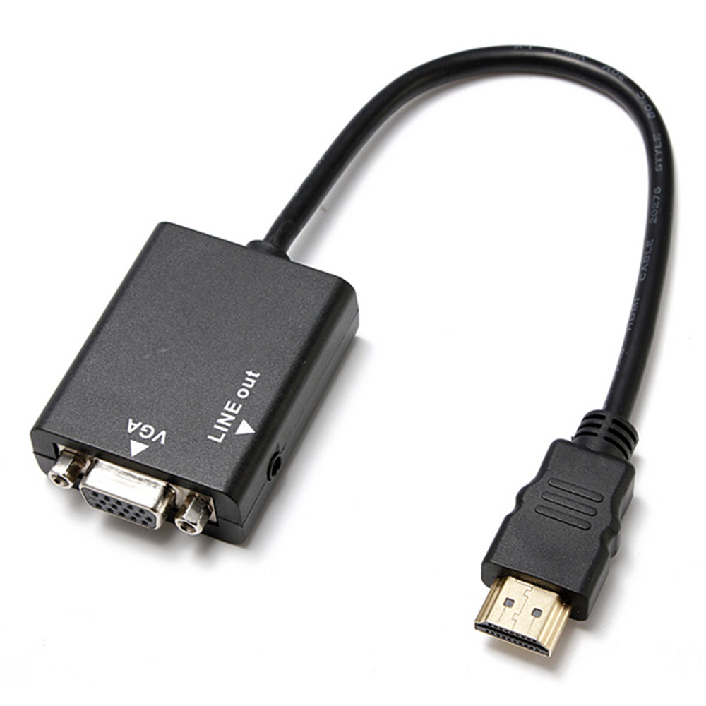 HD 1080P HDMI to VGA MULTI DISPLAY Video Converter Adapter Cable for PC ...