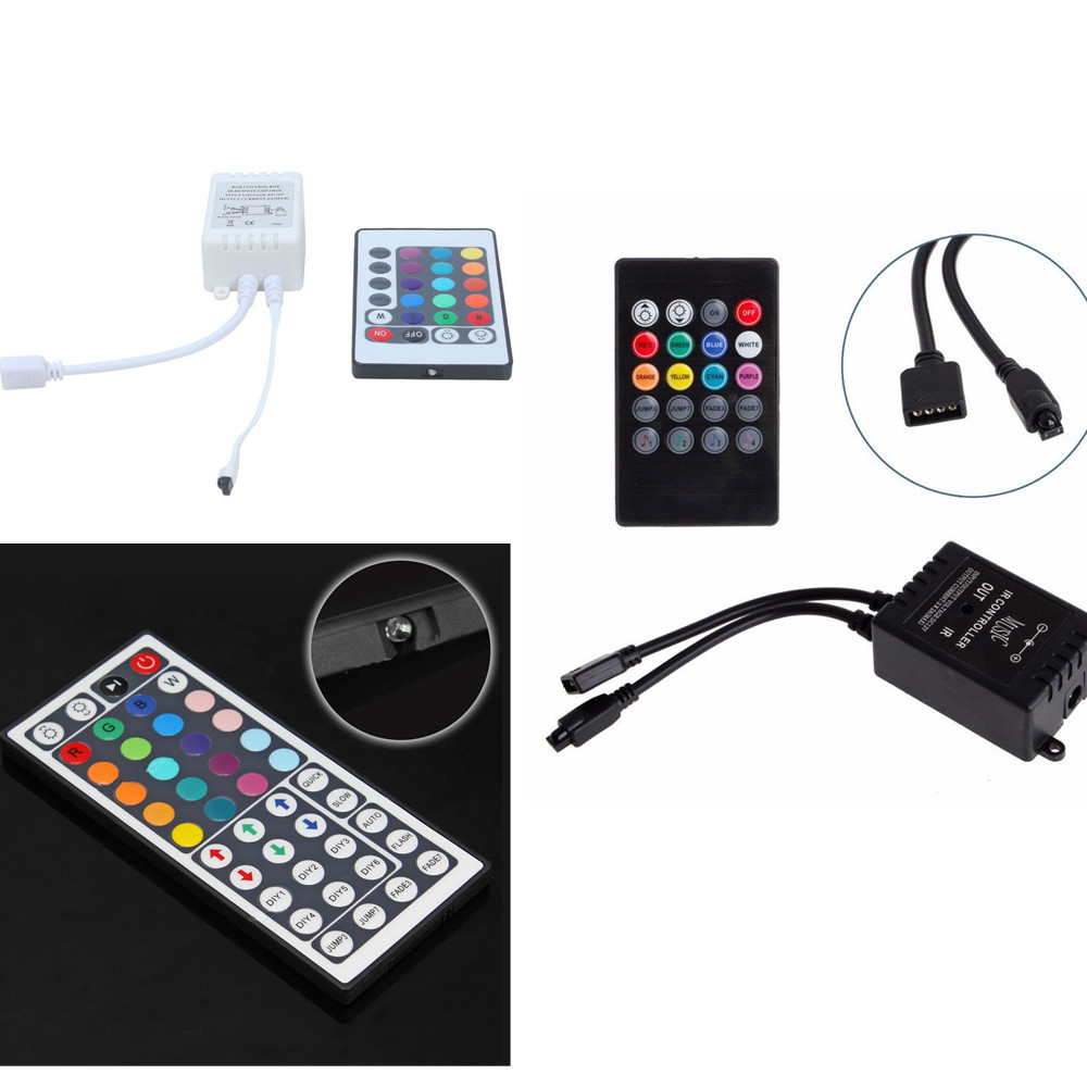 DC 12V RGB LED Light Strip IR Sensor Controller Sound Music Remote 20 ...