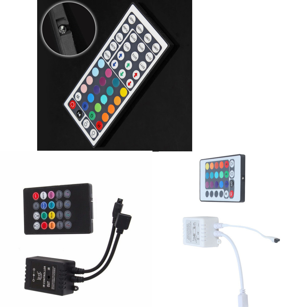DC 12V RGB LED Light Strip IR Sensor Controller Sound Music Remote 20 ...