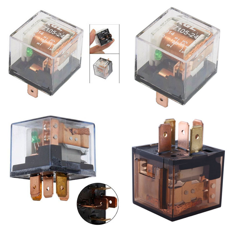 12V 24V 80A 100A Automotive Relay 5Pin SPDT Car Control Device Car ...