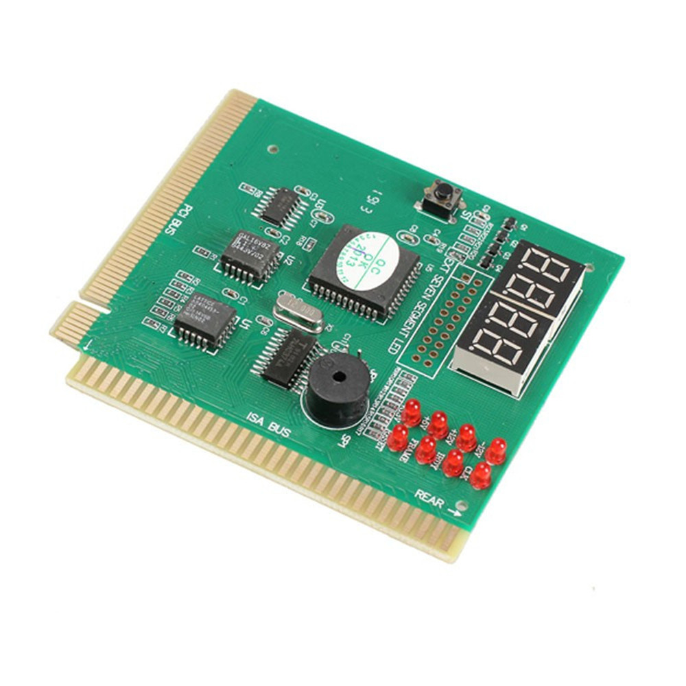 PC Motherboard Diagnostic Card 4-Digit PCI/ISA POST Code Analyzer | eBay