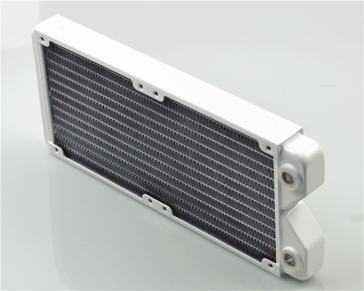 240mm White Pure Copper Water Cooling Radiator G1/4 for PC Linquid ...