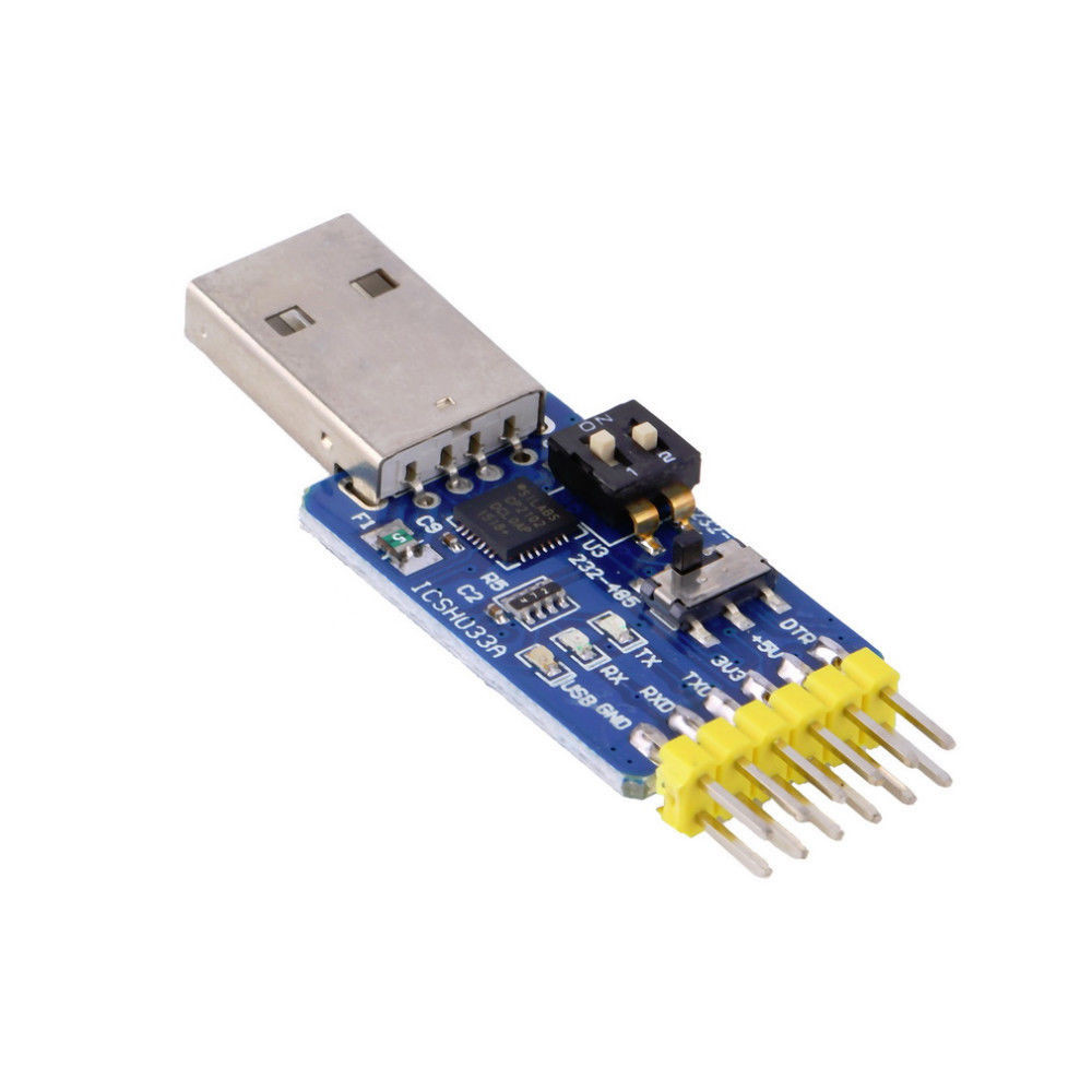 USB CP2102 USB to TTL RS232 TTL to RS485 Mutual Convert 6 in 1 Convert ...