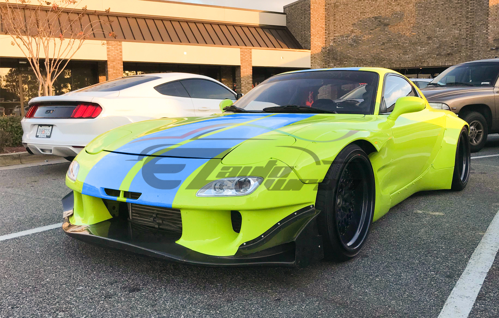 Gloss Color Racing Stripes Vinyl Wrap For Mazda Miata Rx7 Stripe 10FT ...