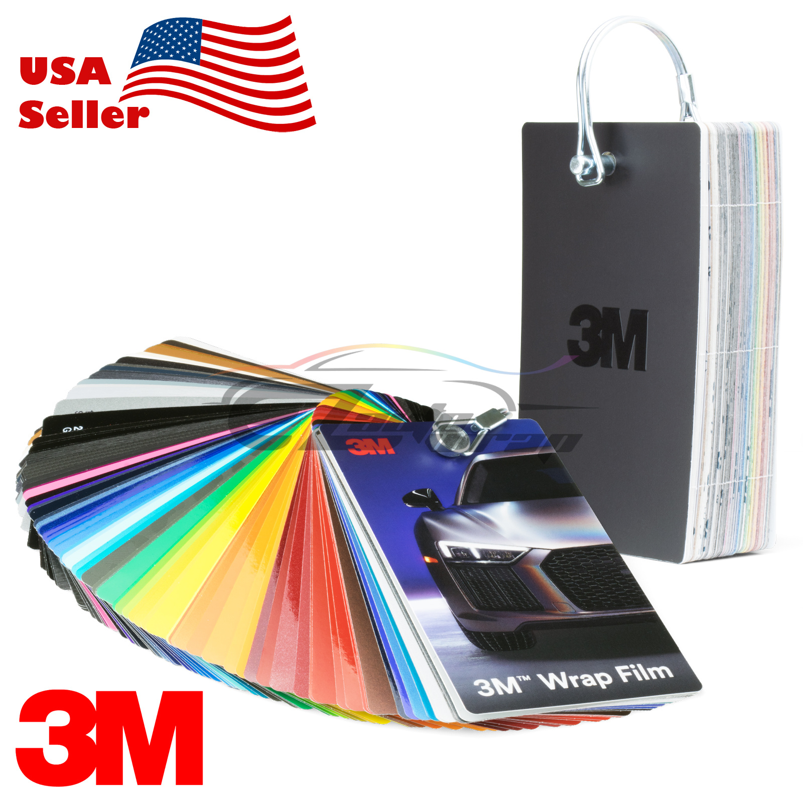 Newest 3M 1080 2080 Sample Swatch Deck Book Wrap Vinyl Carbon Fiber