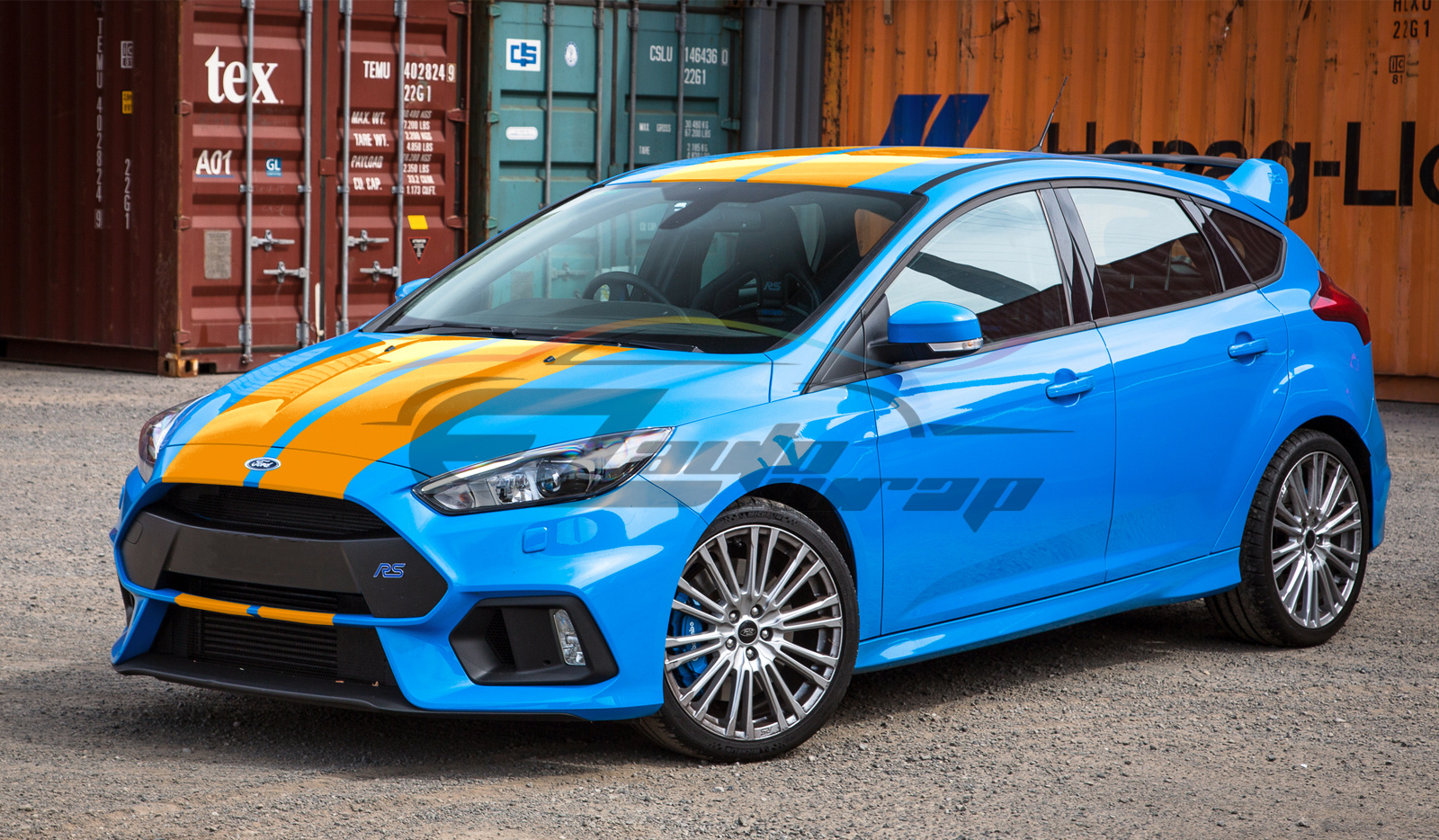 Gloss Color Racing Stripes Vinyl Wrap For Ford Focus Stripe Sticker ...