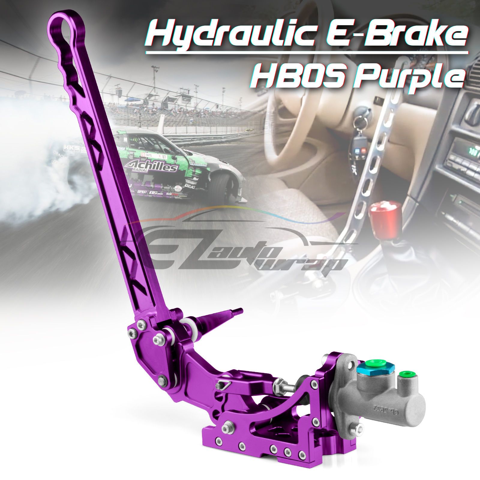 Purple Hydraulic Racing Hand E Brake Drift Rally Handbrake Aluminium ...