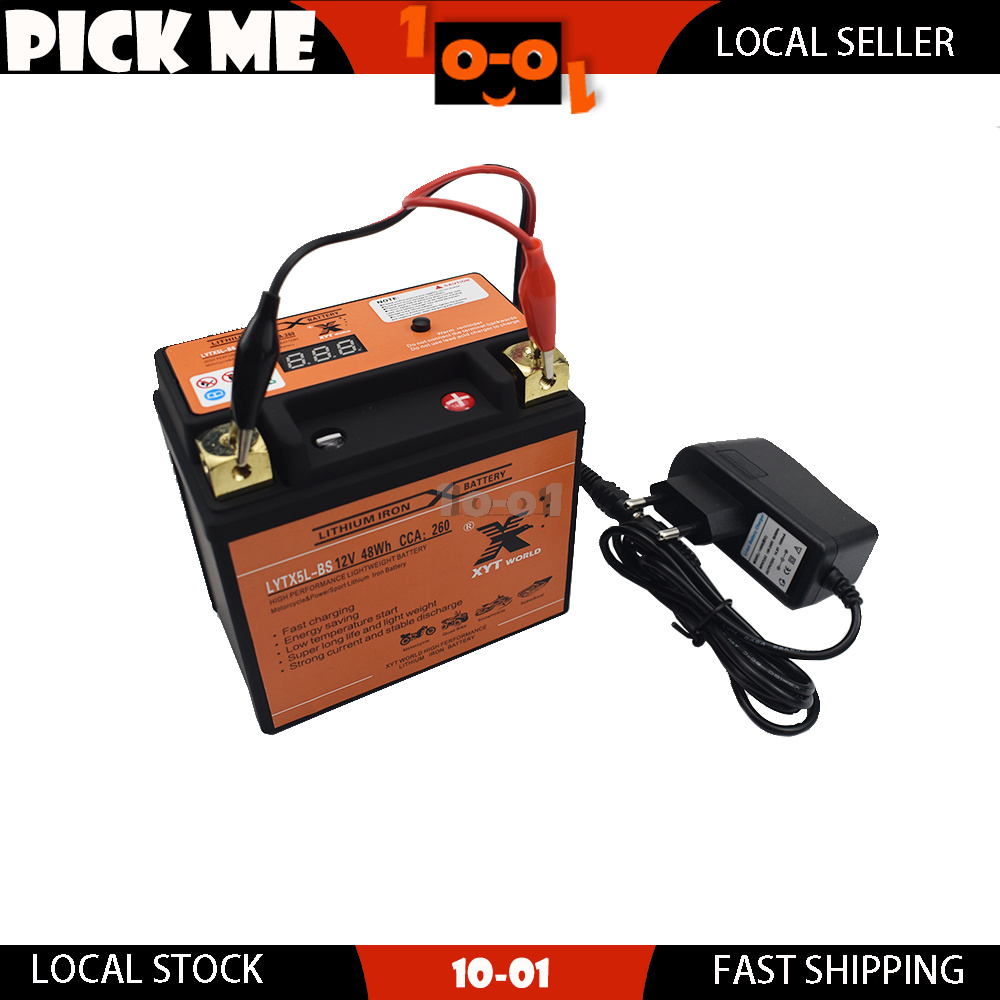 LYTX5L-BS Lithium BATTERY 12V 48Wh Fit Honda NPS50 S Ruckus 2003-2015 ...