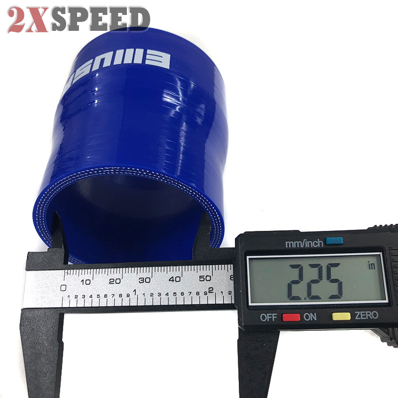 Blue 4-Ply Silicone 2.25" to 2.5" Hose Coupler 2.25" Hose Clamp+2.5 ...