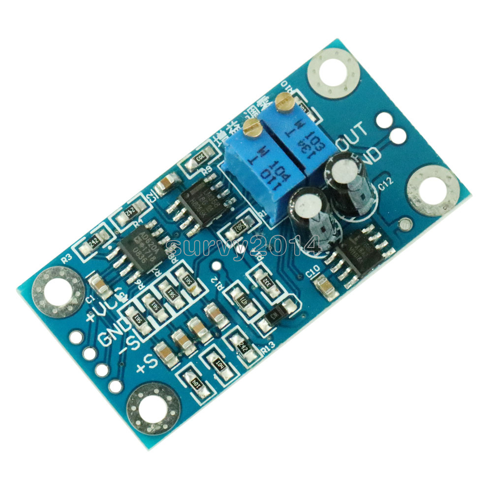 AD620 Microvolt MV Voltage Amplifier Signal Instrumentation Module Board
