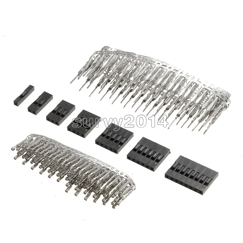 310pcs 2.54mm Male Female Wire Jumper Pin Header Connector Kit Housing ...