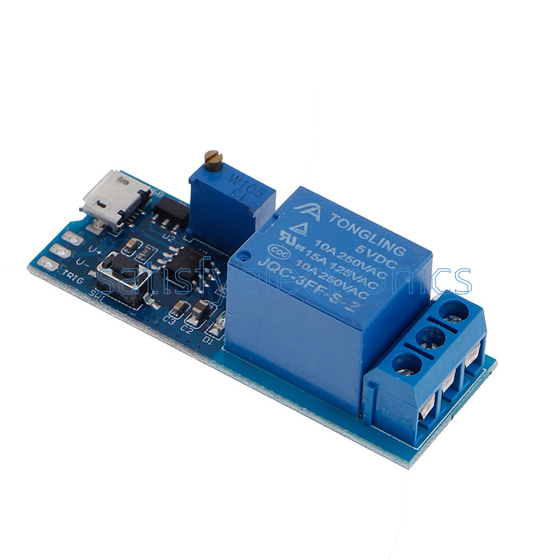 Micro USB Power Delay relay Timer control module Trigger delay switch ...