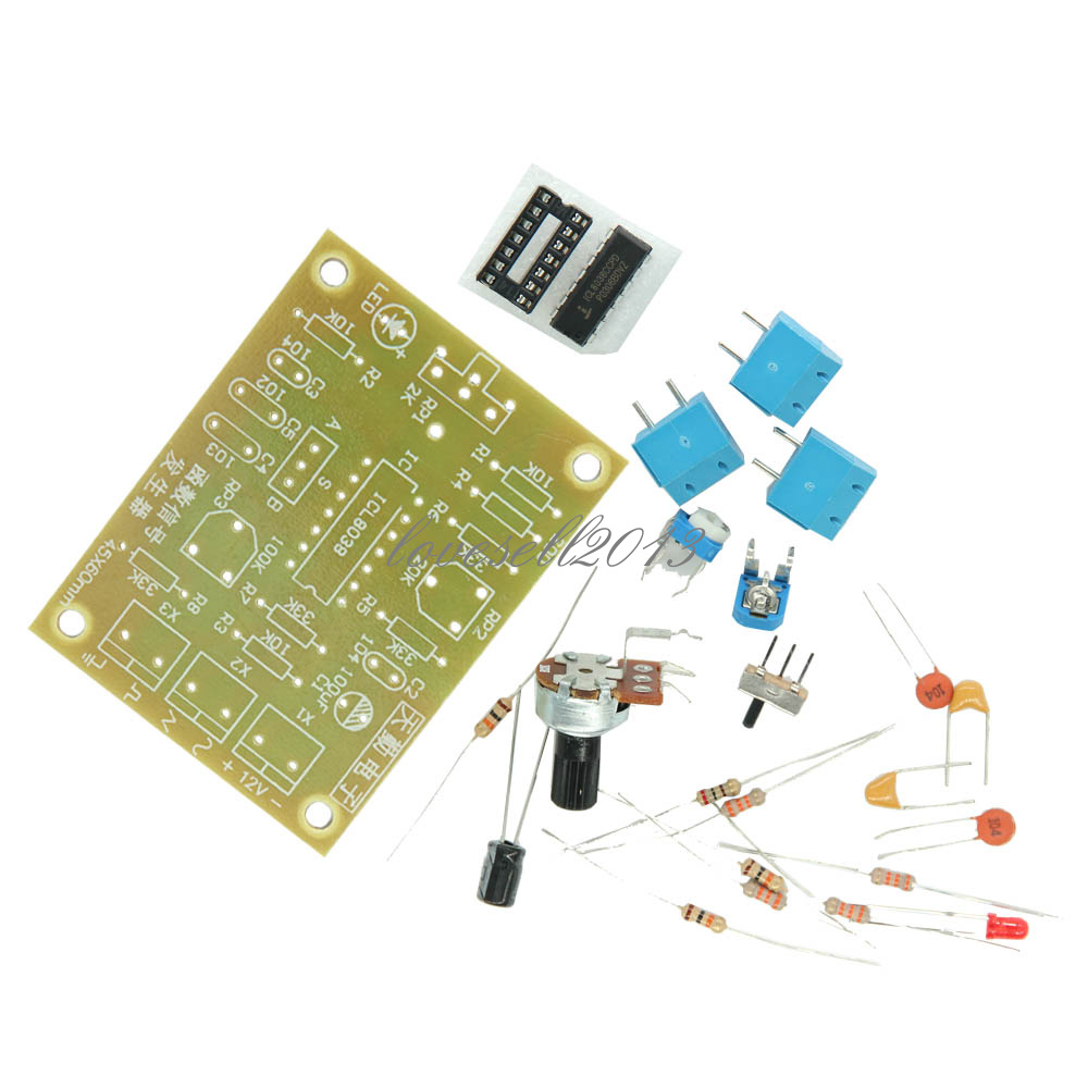 ICL8038 Monolithic Function Signal Generator Module DIY Kit Sine Square ... ICL8038 Monolithic Function Signal Generator Module DIY Kit Sine Square ...