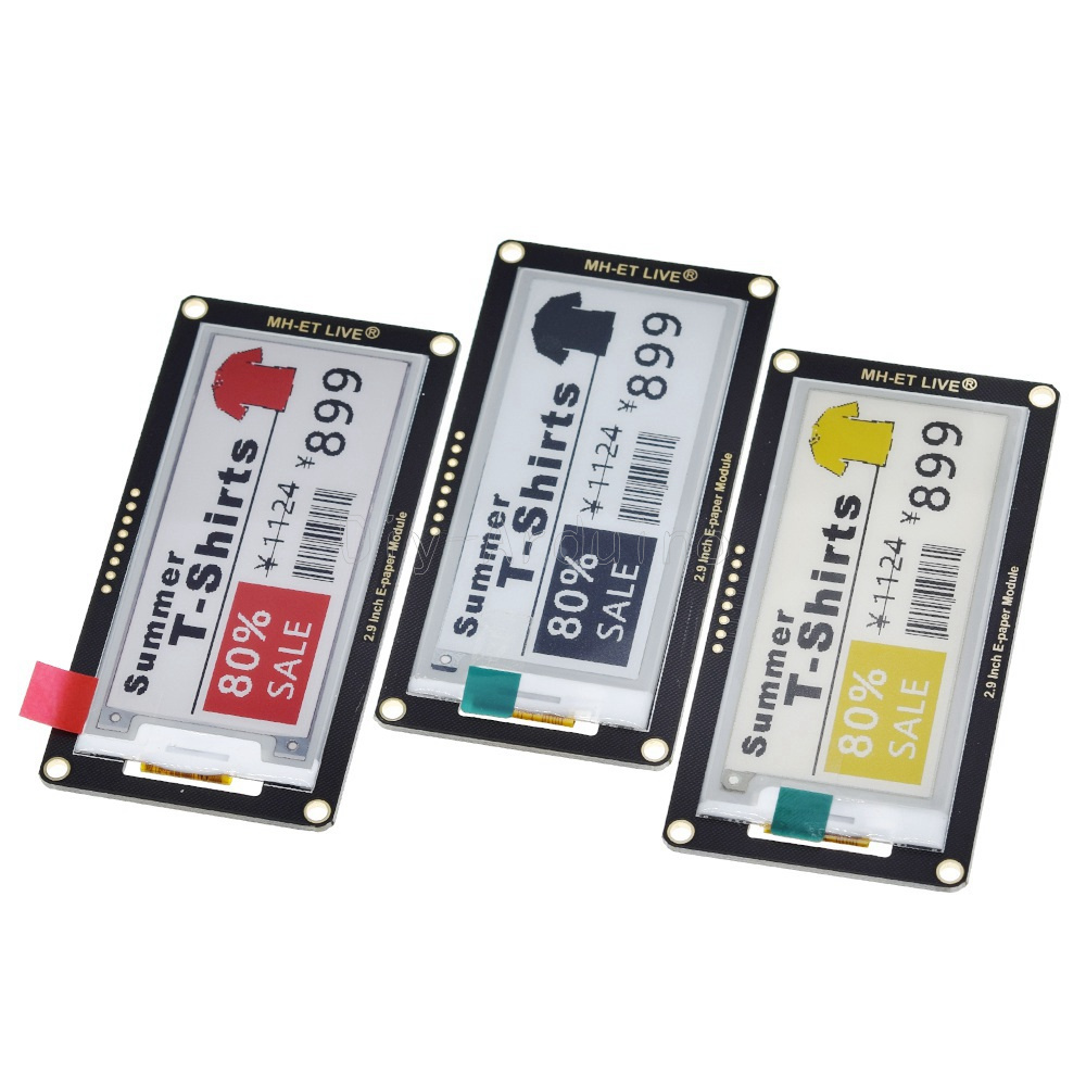 29 Inch E Paper Epaper Eink E Ink Display Screen Spi Module For Esp32 Arduino Ebay 