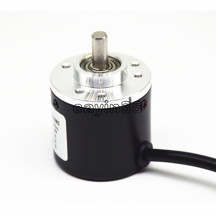 5V-24V Encoder 600P/R AB 2 phase 6mm Shaft Incremental Rotary Encoder ...