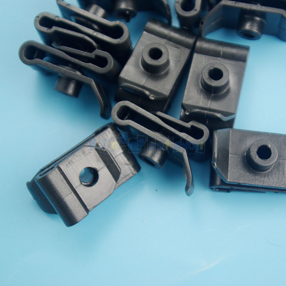10x Bumper Fender Nylon Clip U Nut #12 Screw Retainer Fits Toyota ...