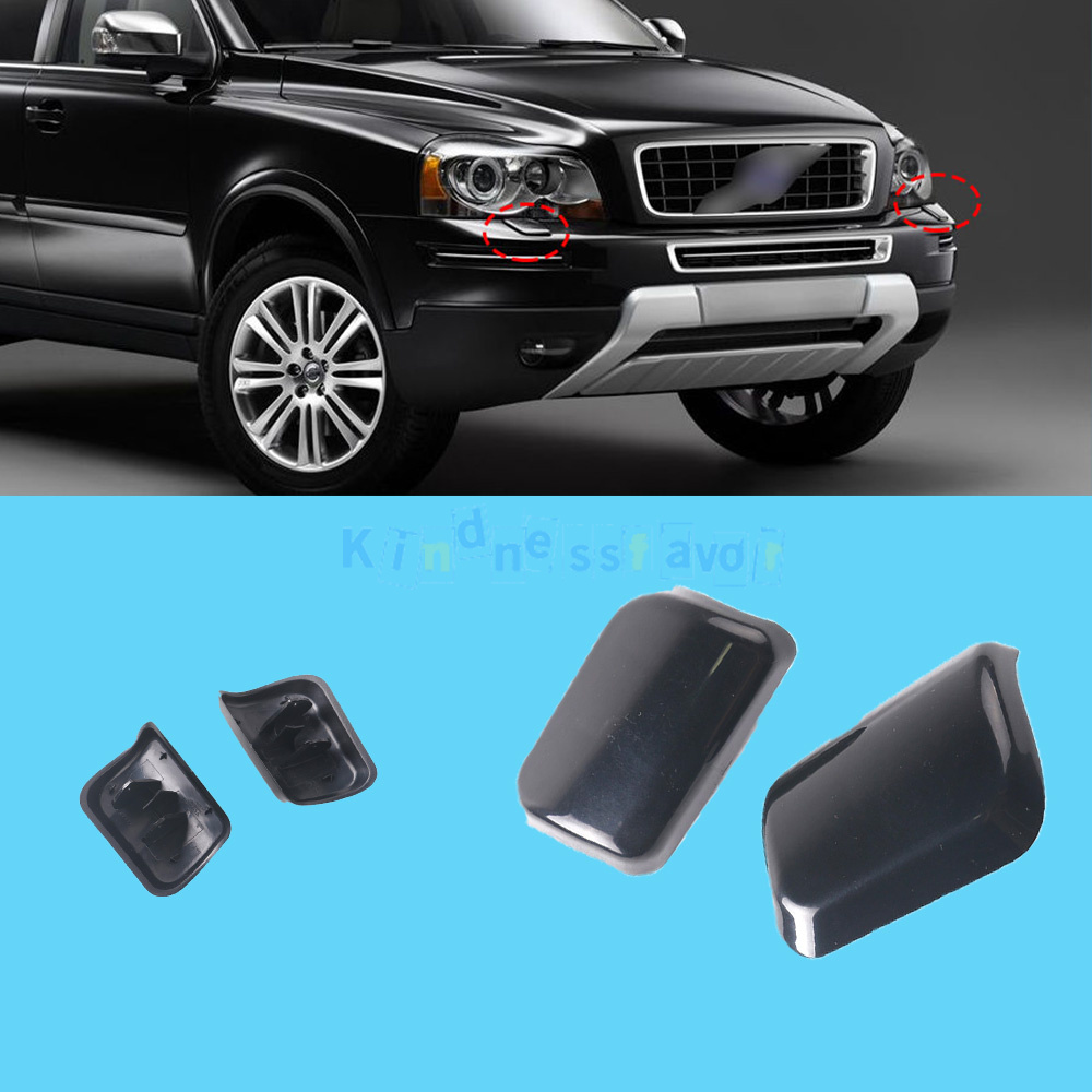 New pair Headlight Washer Jet Nozzle Cover Cap R+L Fit For VOLVO XC90 ...