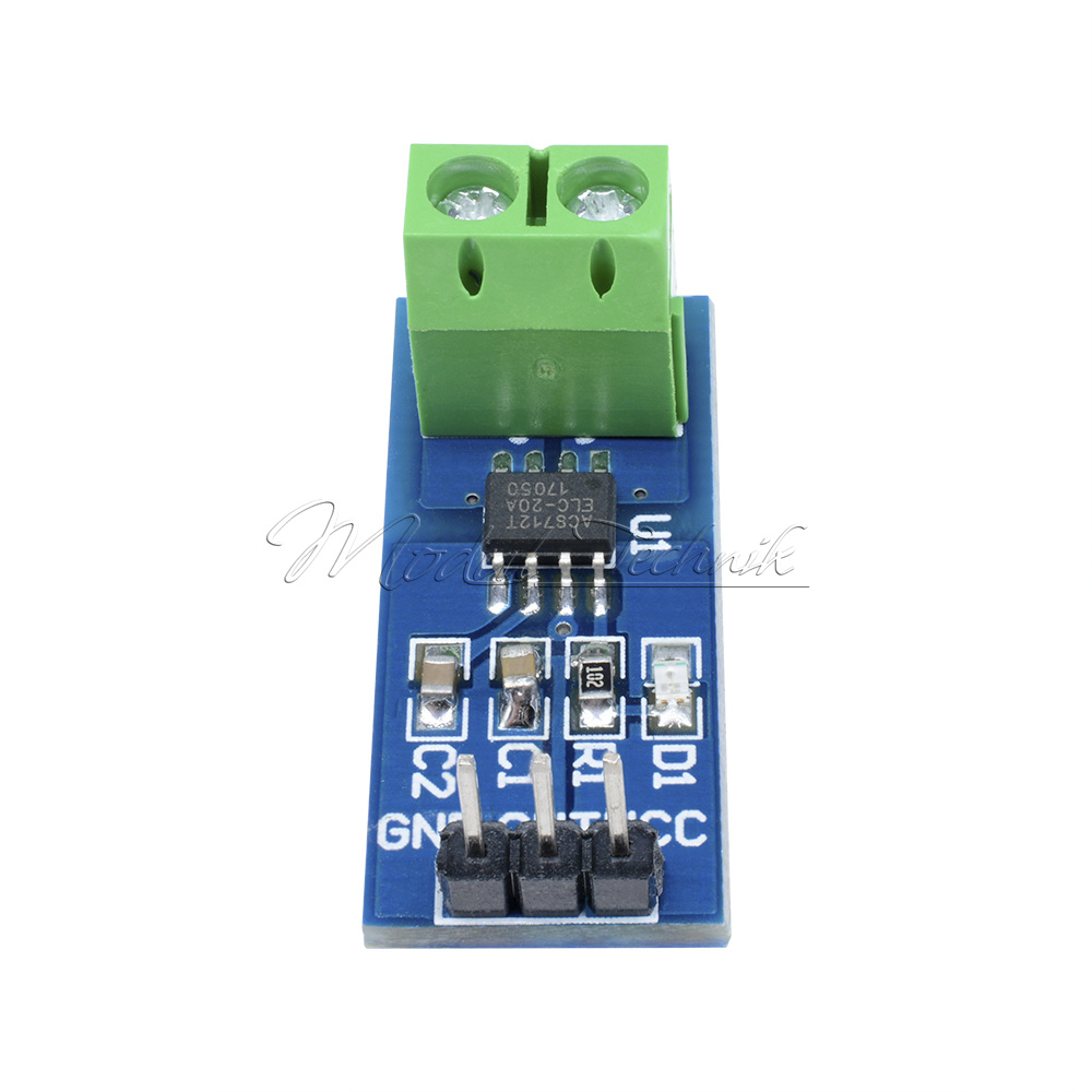 Acs712 20a Stromsensor Analogausgang Current Sensor Hall Sensor Arduino Ebay