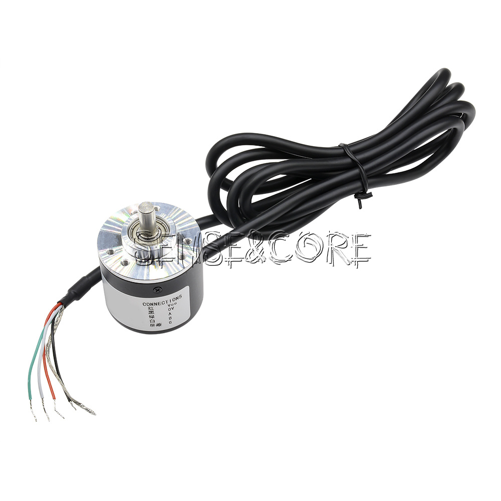 Encoder 360P/R Incremental Rotary Encoder AB phase encoder 6mm Shaft W ...