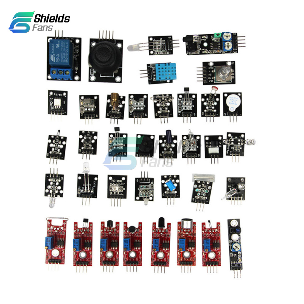 37 in 1 Sensor Module Kit Ultimate Set For Raspberry Pi Arduino MCU ...