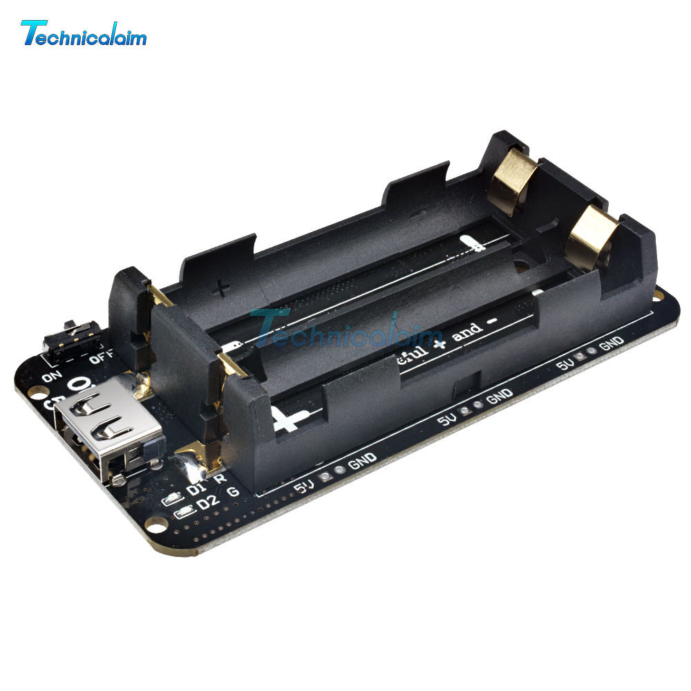 Dual 18650 Battery Shield V8 Mobile Power Bank 35v For Esp32 Esp8266 Wifi Board Ebay