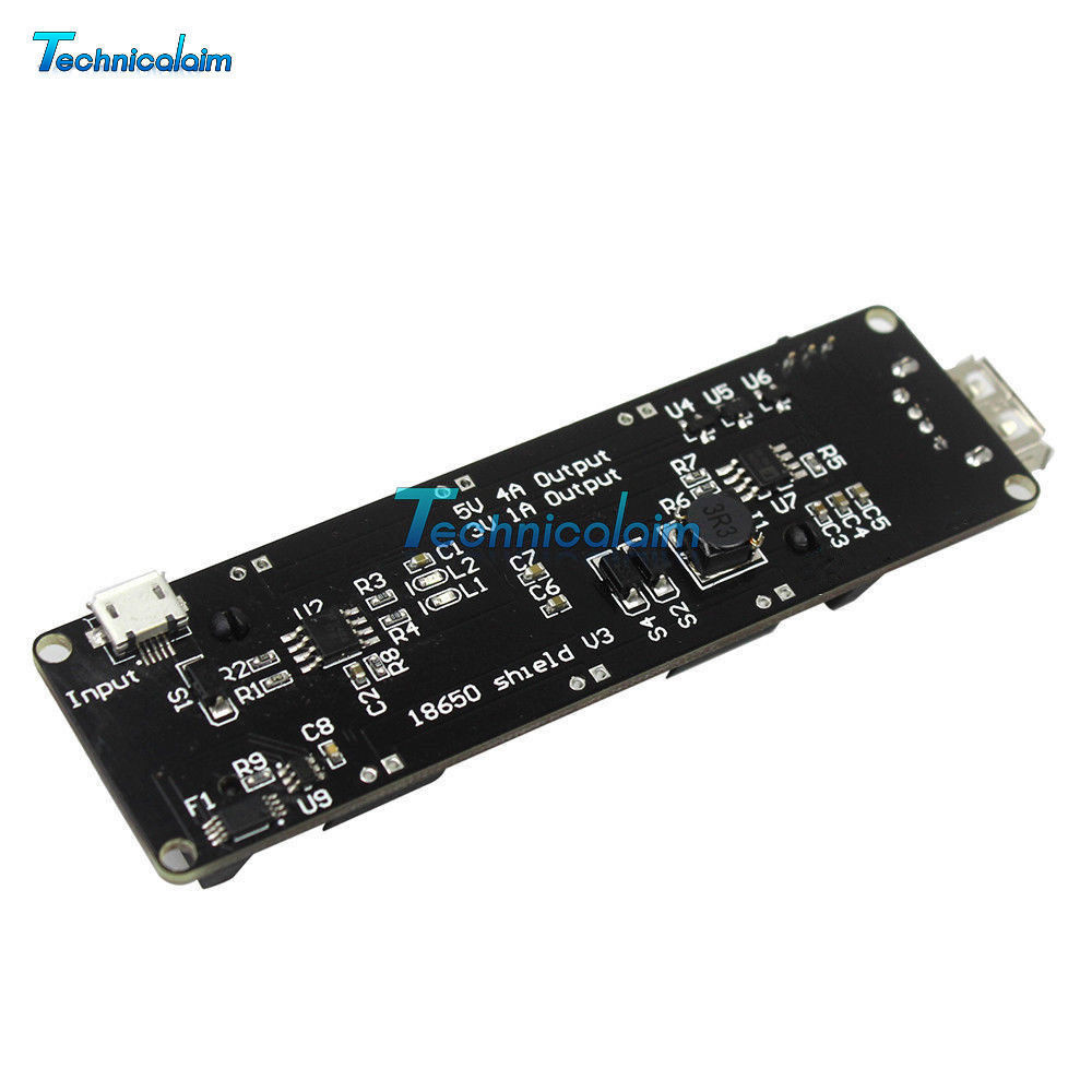 Wemos Esp32 18650 Battery Shield V3 Led Micro Usb For Arduino Raspberry Pi Ebay