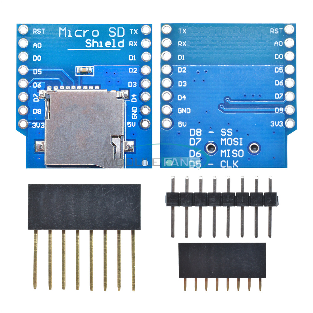 Micro SD Shield for WeMos D1 mini TF, ESP8266, Arduino | eBay