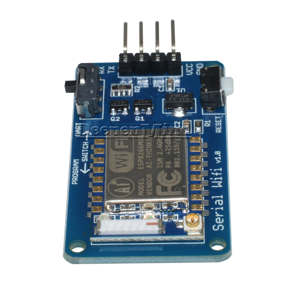 ESP8266 ESP-07 Remote Serial Port WIFI Module V1.0 + ESP Adapter Plate ...