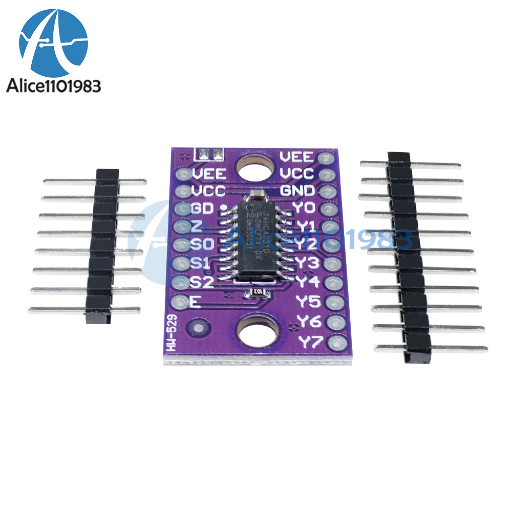 74HC4051 8-Channel-Mux Analog Multiplexer Demultiplexer Module for ...