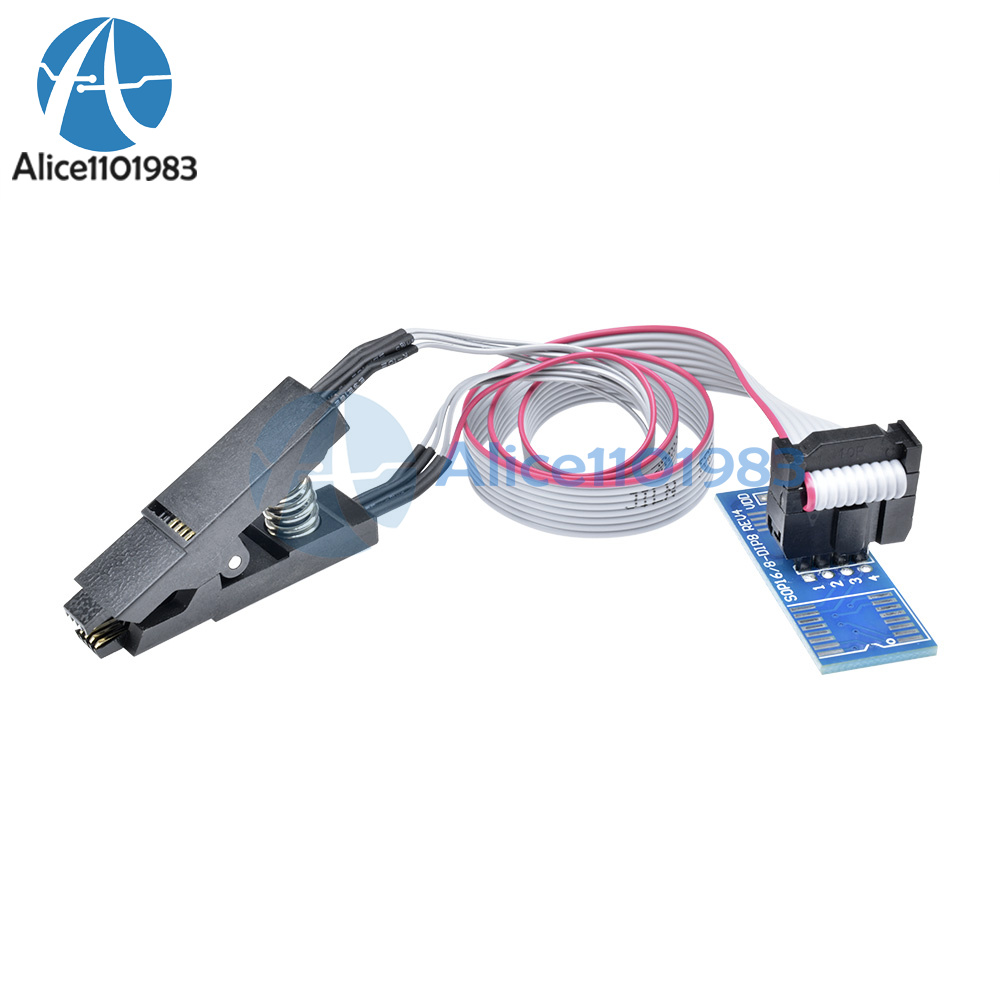 SOIC8 SOP8 Flash Chip IC Test Clips Socket Adpter BIOS/24/25/93 ...